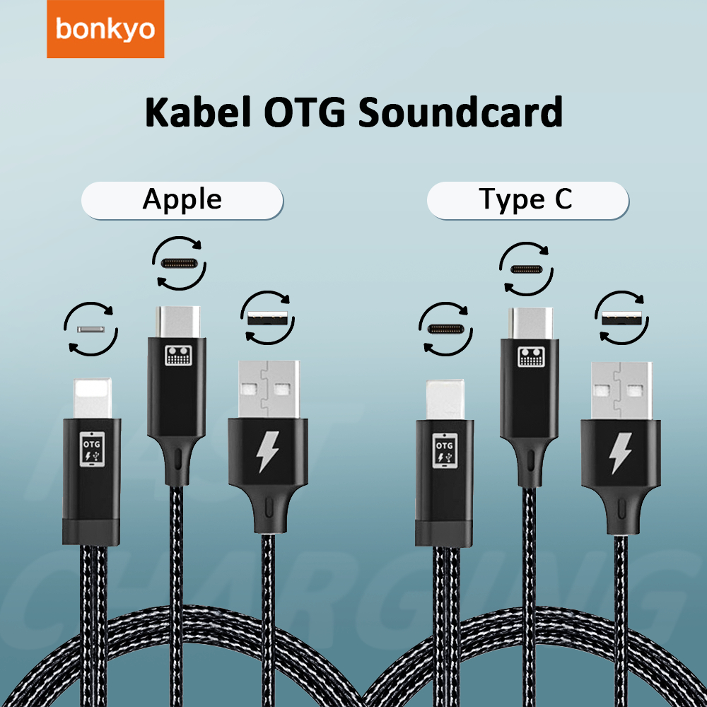 Jual Bonkyo Kabel adaptor otg kartu suara langsung cocok untuk kabel ...