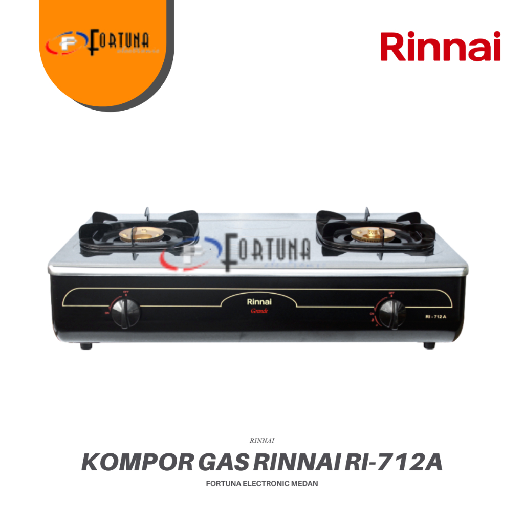 Jual RINNAI RI 712A KOMPOR GAS 2 TUNGKU STAINLESS STEEL TINGGI MEDAN ...