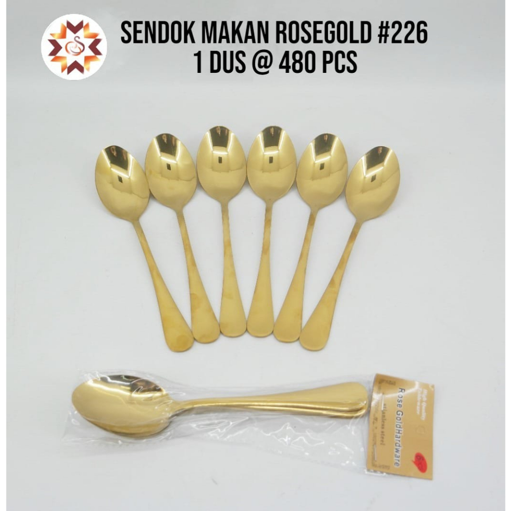 Jual Sendok Makan Emas Tebal/ Sendok Korea Makan Stainless Steel ...