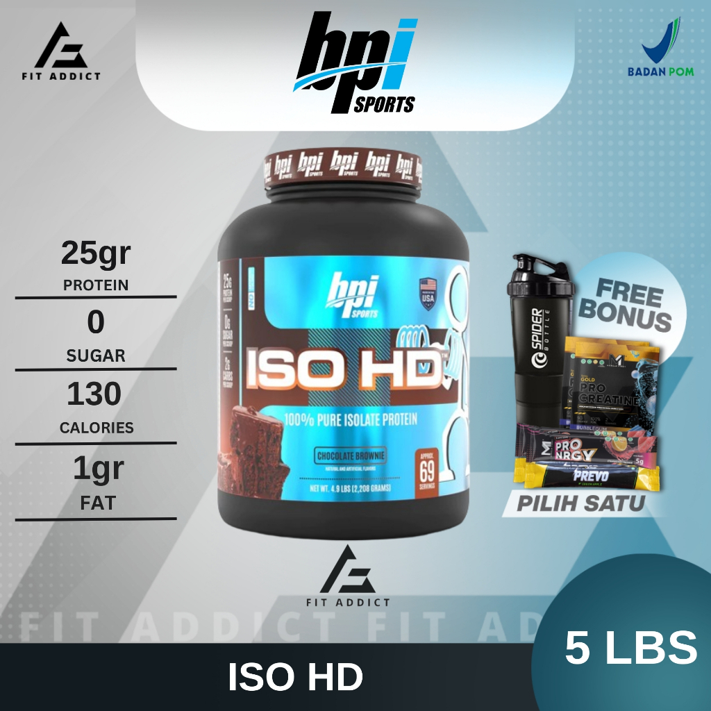 Jual Bpi Sports Iso HD IsoHD 5 Lbs 5Lbs 5 Lb 5Lb Whey Protein Bpi Sport ...