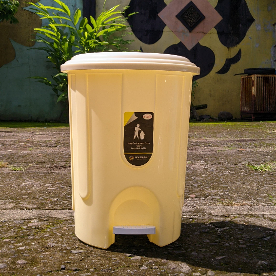 Jual Tempat Sampah Injak 22L Silver Warna / Tong Sampah Outdoor ...