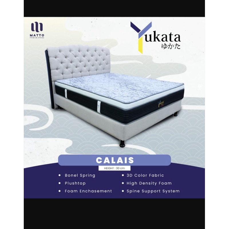 Jual SPRING BED YUKATA CALAIS ( KASUR SAJA ) | Shopee Indonesia