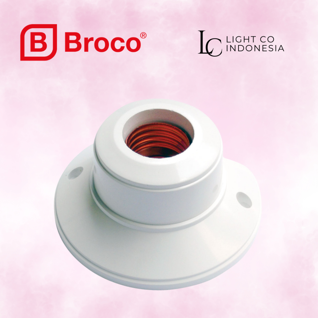 Jual [ LIGHTCO INDONESIA ] FITING PLAFON BROCO / FITING TEMPEL BROCO ...
