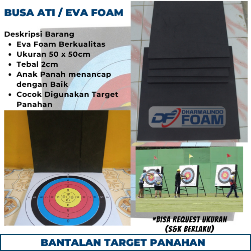 Jual Busa Panahan Archery Eva Foam 2cm 50cm x 50cm Busa Ati Bantalan ...