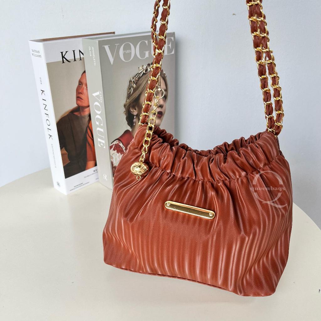 Jual Queenbags - Tas Bahu Kerut Wanita Terbaru Bahan Nylon - Raine Bags ...