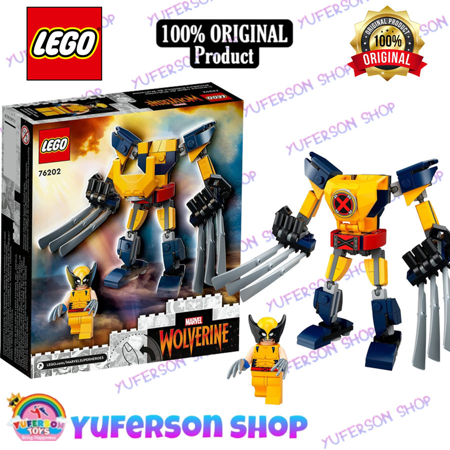 Jual LEGO Marvel Wolverine Mech Armor 76202 Building Kit | Shopee Indonesia