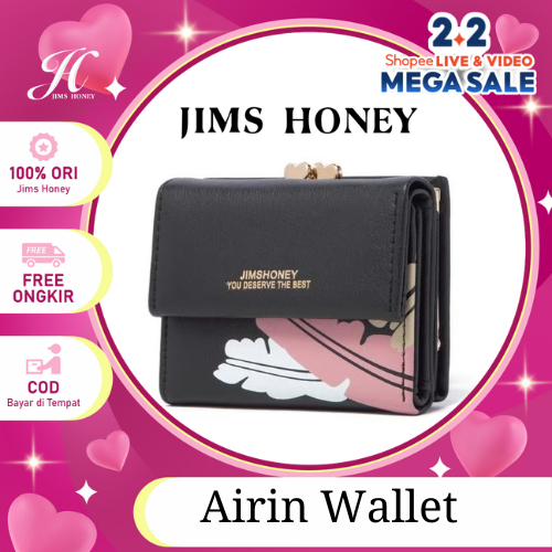 Jual JIMS HONEY AIRIN Wallet JIMS HONEY Dompet Lipat 3 Kecil Wanita Simpel Import Murah Dompet ...
