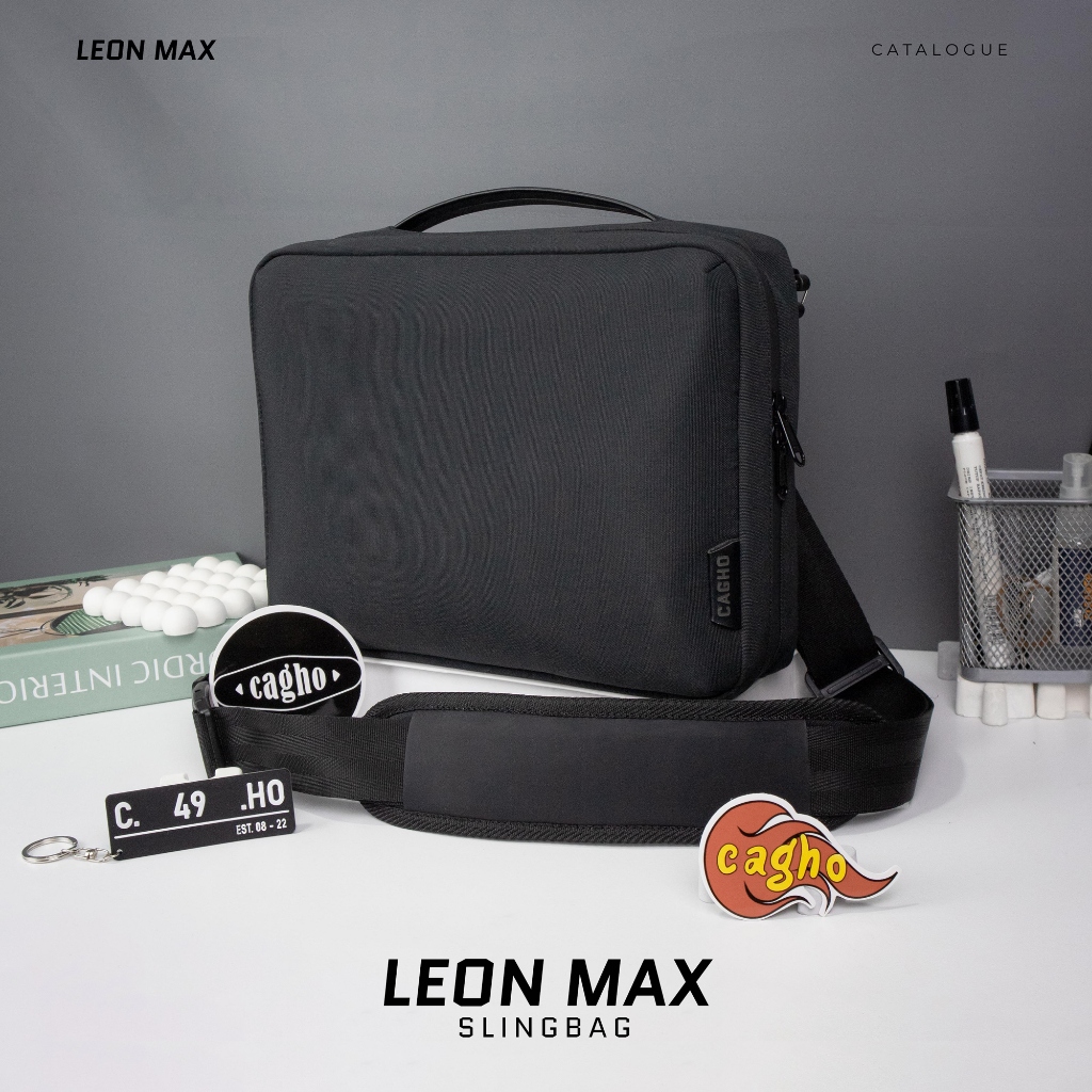 Jual CAGHO I Slingbag Leon Max I Tas Selempang Pria I Slingbag Tahan Air I Tas Ipad 12 inc I Tas ...