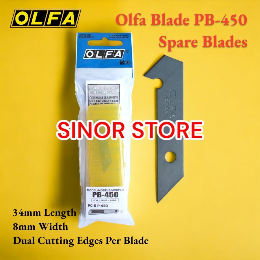 Jual REFILL Olfa Cutter PB-450 Spare Blades for PC-S isi 5 Pcs | Shopee Indonesia