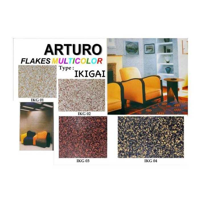 Jual Cat tekstur Arturo type IKIGAI (IKG) ukuran galon 4 kg | Shopee ...
