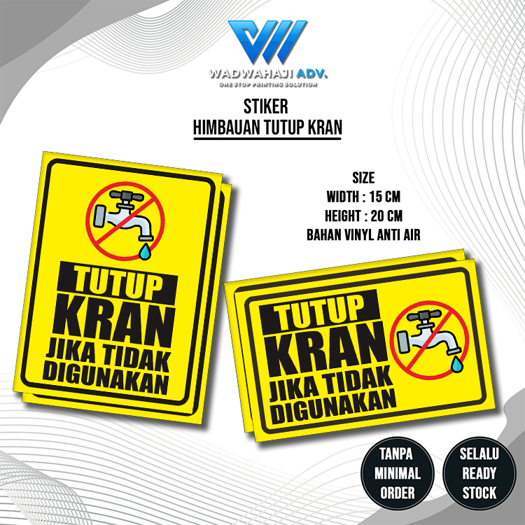 Jual STIKER MATIKAN KRAN BAHAN VINYL KUALITAS PREMIUM | Shopee Indonesia