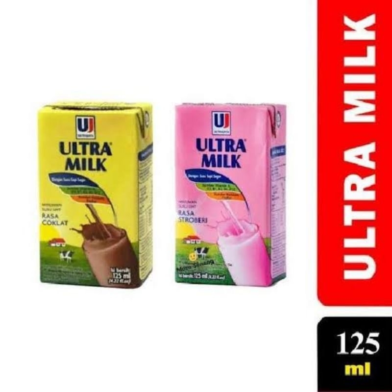 Jual SUSU Ultra Milk - 125 ml (40 pcs) | Shopee Indonesia