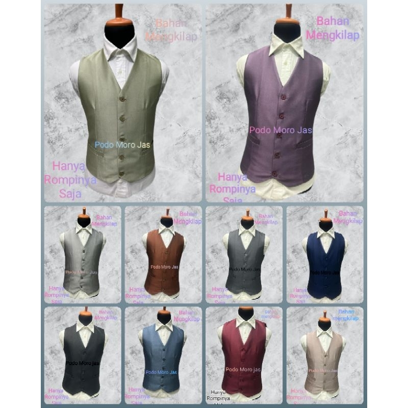 Jual Rompi Vest jas dalaman jas rompi formal rompi pria rompi murah ...