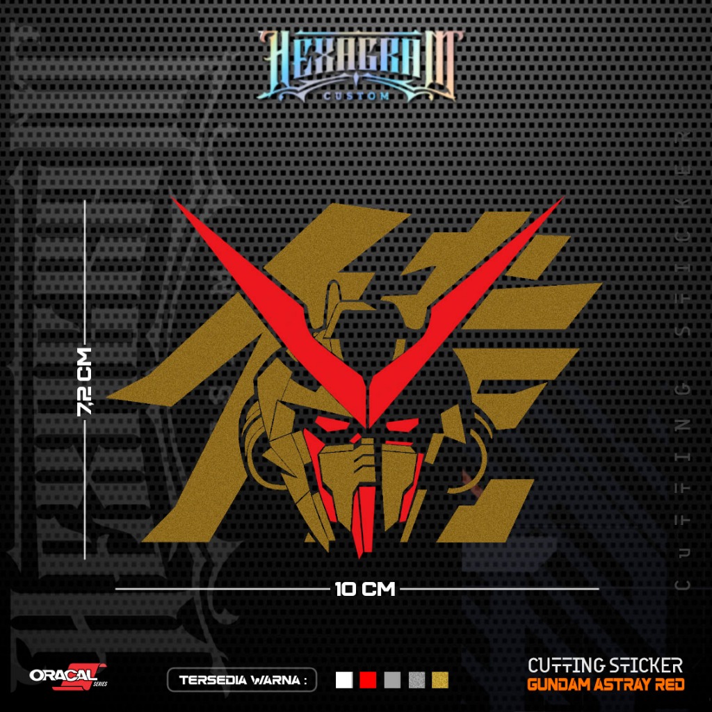 Jual Cutting Sticker Gundam Astray Red | Stiker Cutting Gundam Astray ...