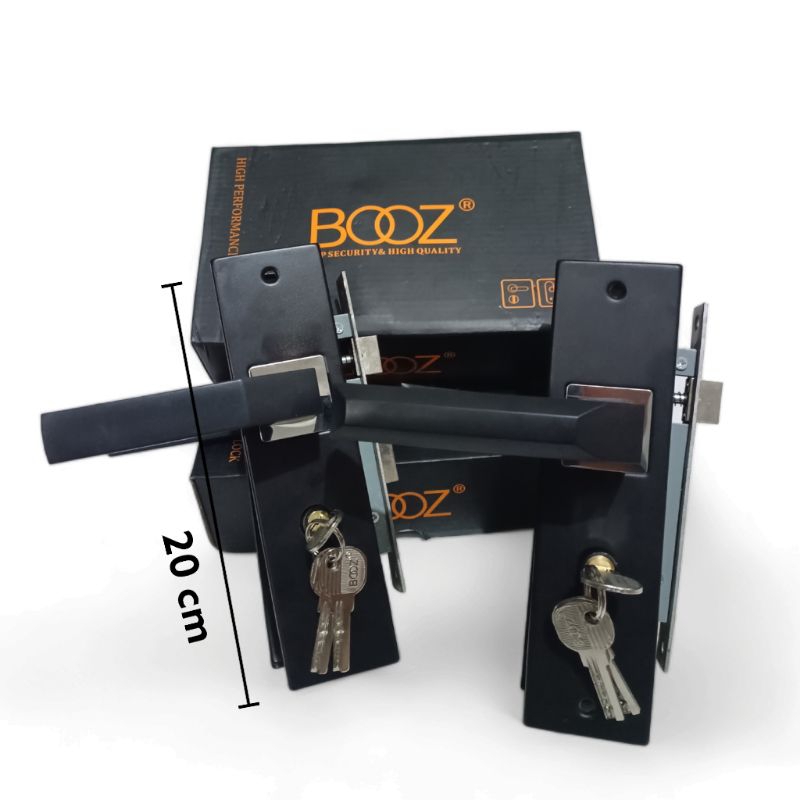 Jual Kunci Pintu Handle Pintu Rumah Tanggung Booz 20 cm Set Komplit ...