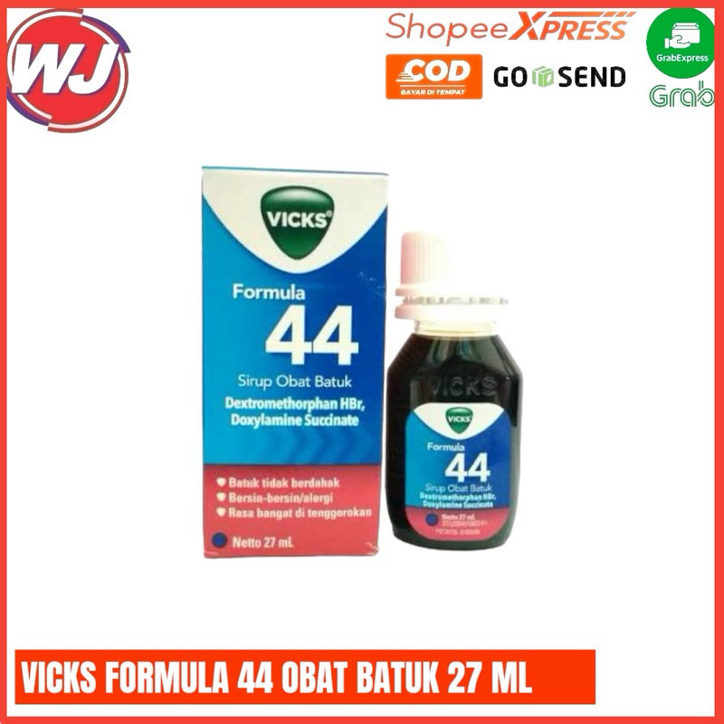 Jual VICKS FORMULA 44 OBAT BATUK 27 ML | Shopee Indonesia