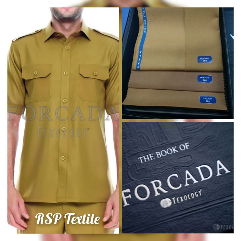 Jual Kain Forcada By Texology Bahan Seragam Resmi ASN Pemda Harga Per ...