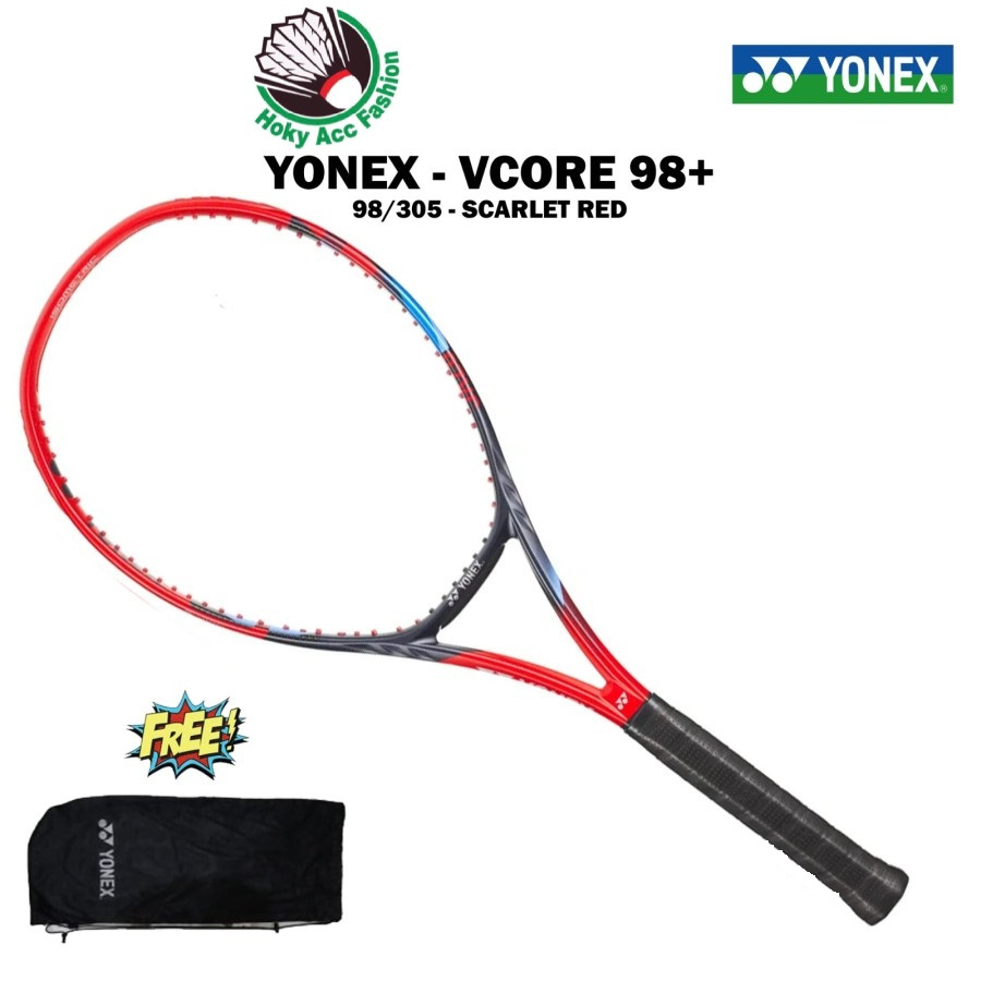 Jual Raket Tenis Tennis Yonex Vcore 98+ 98 Plus 305 gr 2023 Scarlet ...