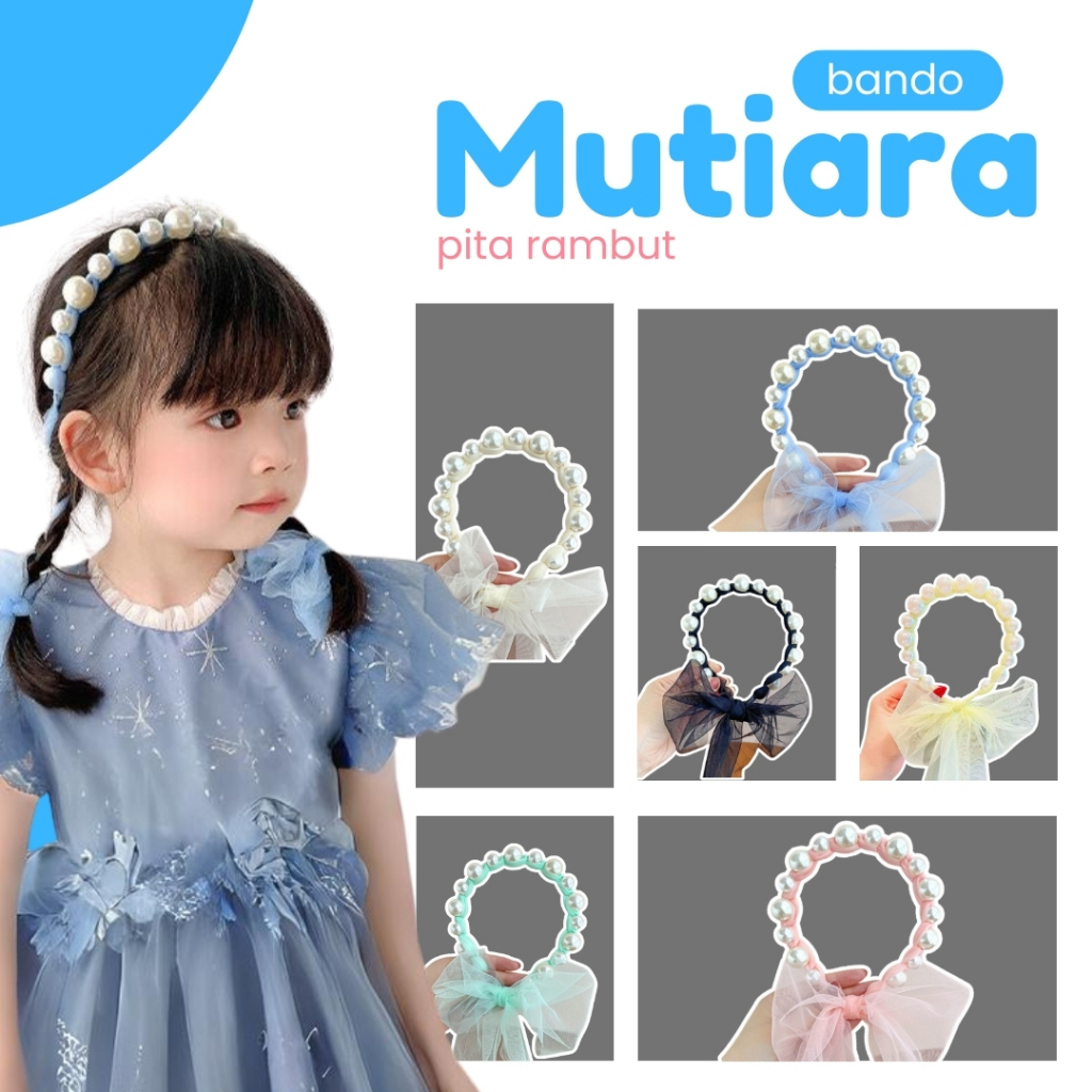 Jual HOOBABY Bando Mutiara Pita Rambut Bandana Anak perempuan Aksesoris ...