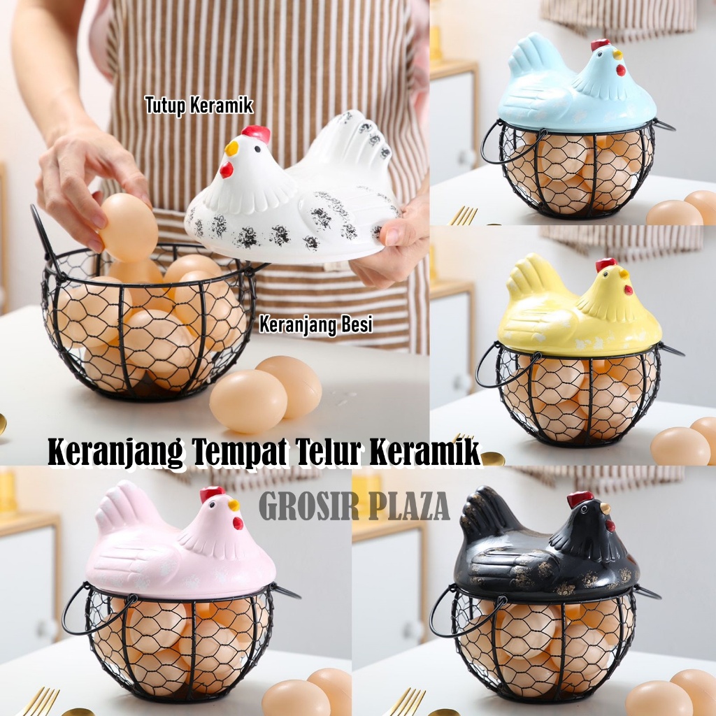 Jual Keranjang Telur Keramik / Tempat Telur Ayam / Keranjang Tempat ...