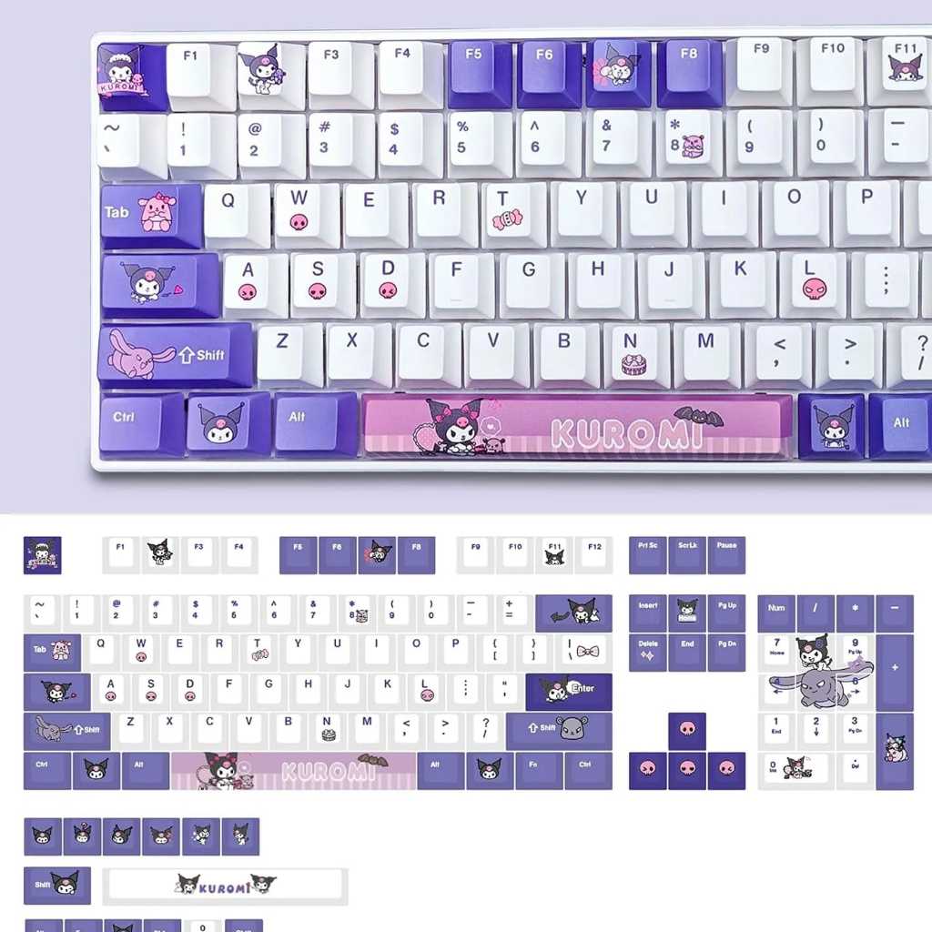Jual Sanrio Kuromi Anime Mechanical Gaming Keyboard | Shopee Indonesia