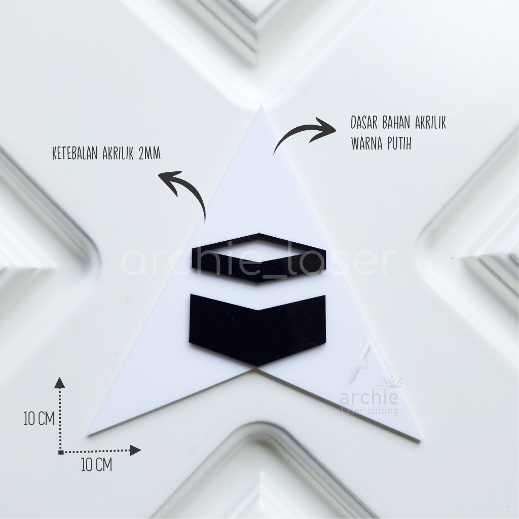 Jual Penunjuk Arah Kiblat Akrilik / Sign Board Kiblat Signage Acrylic ...