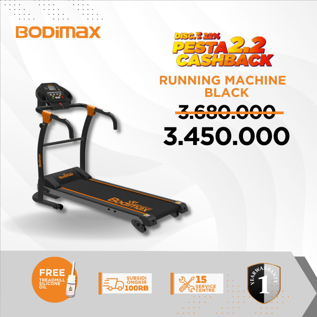 Jual Bodimax New Running Machine / Treadmill / Alat Olahraga / Fitness ...