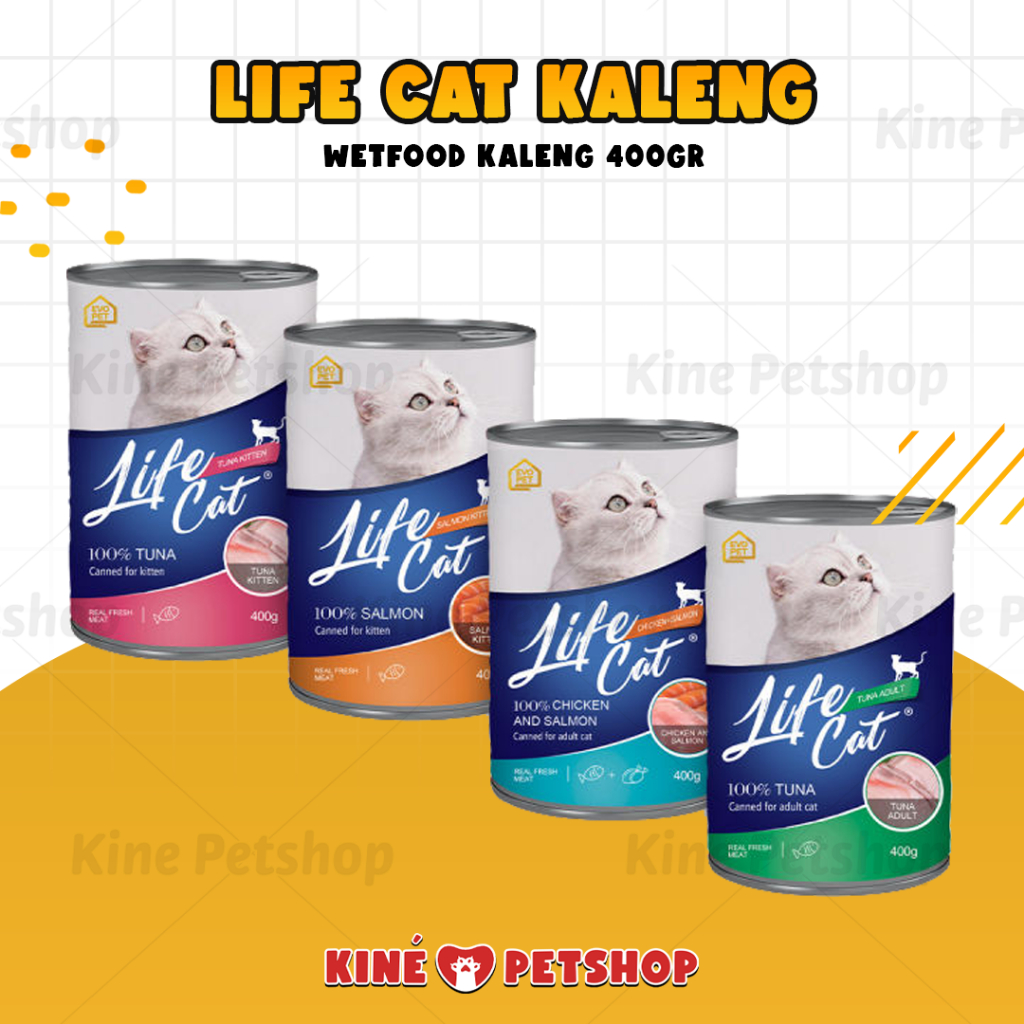 Jual Life Cat Kaleng Makanan Kucing Basah 400gr | Shopee Indonesia