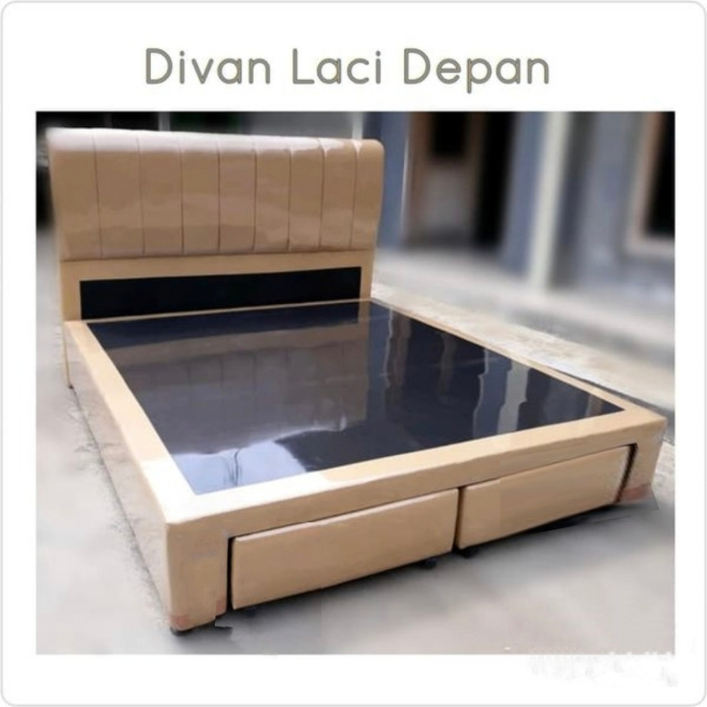 Jual Divan / Difan Laci + Sandaran salur Bahan Oscar | Shopee Indonesia
