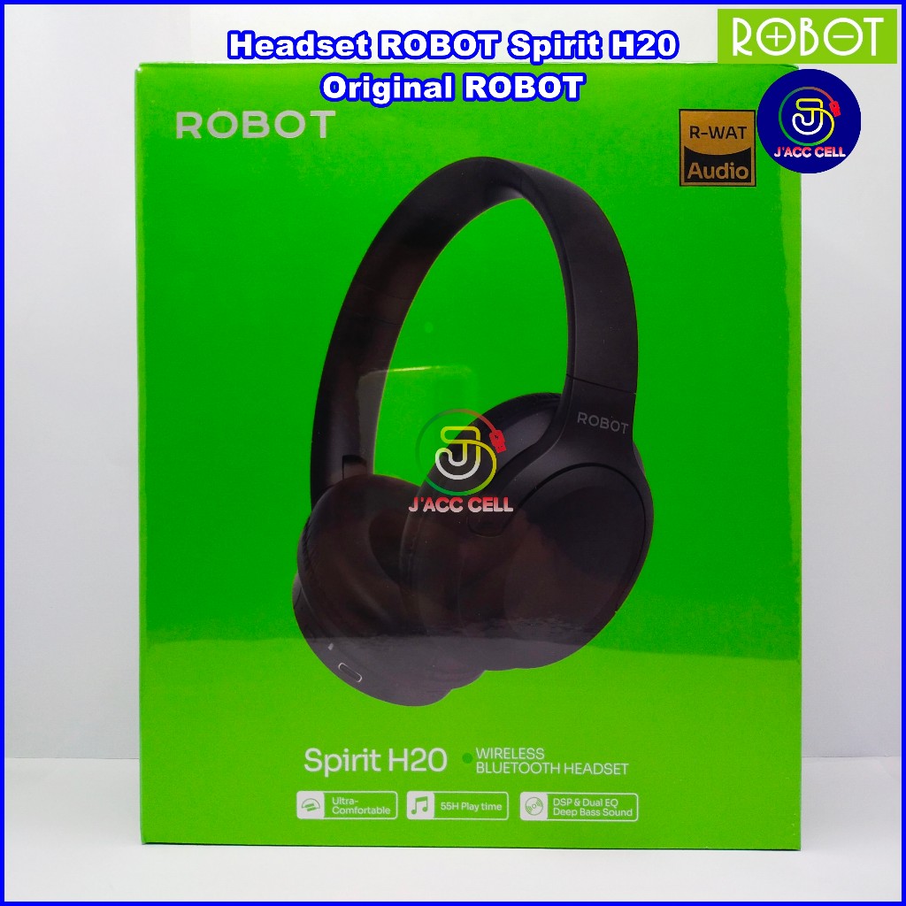 Jual Headset ROBOT Spirit H20 Foldable Wireless Headphone Robot Spirit ...