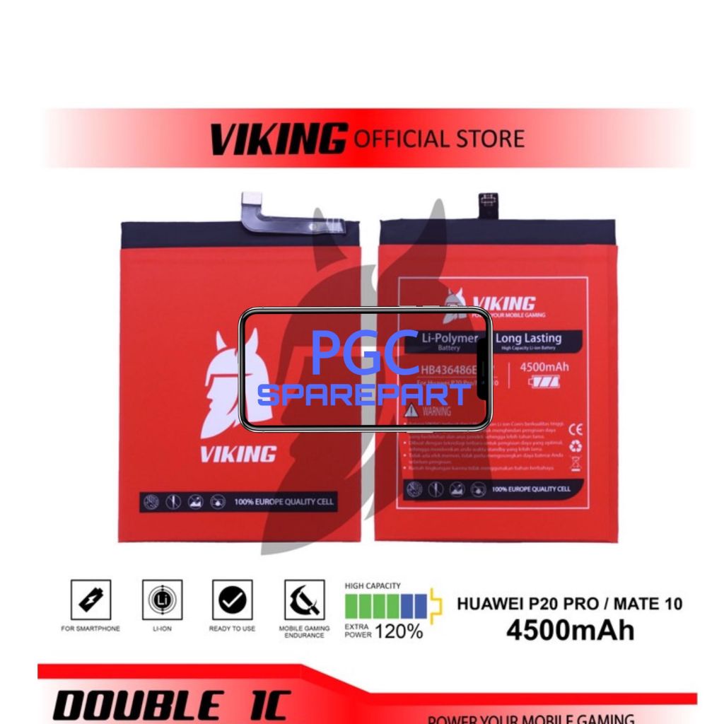Jual Baterai Viking Double Power - HB436486ECW / Hua wei Mate 10 ...
