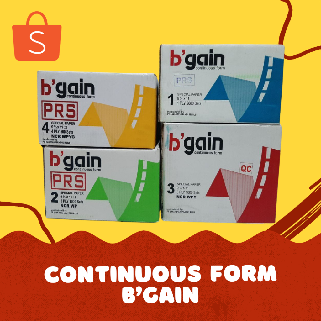 Jual Continuous Form (CF) B'Gain 1, 2, 3, 4, 5 Ply Full & PRS | Shopee ...