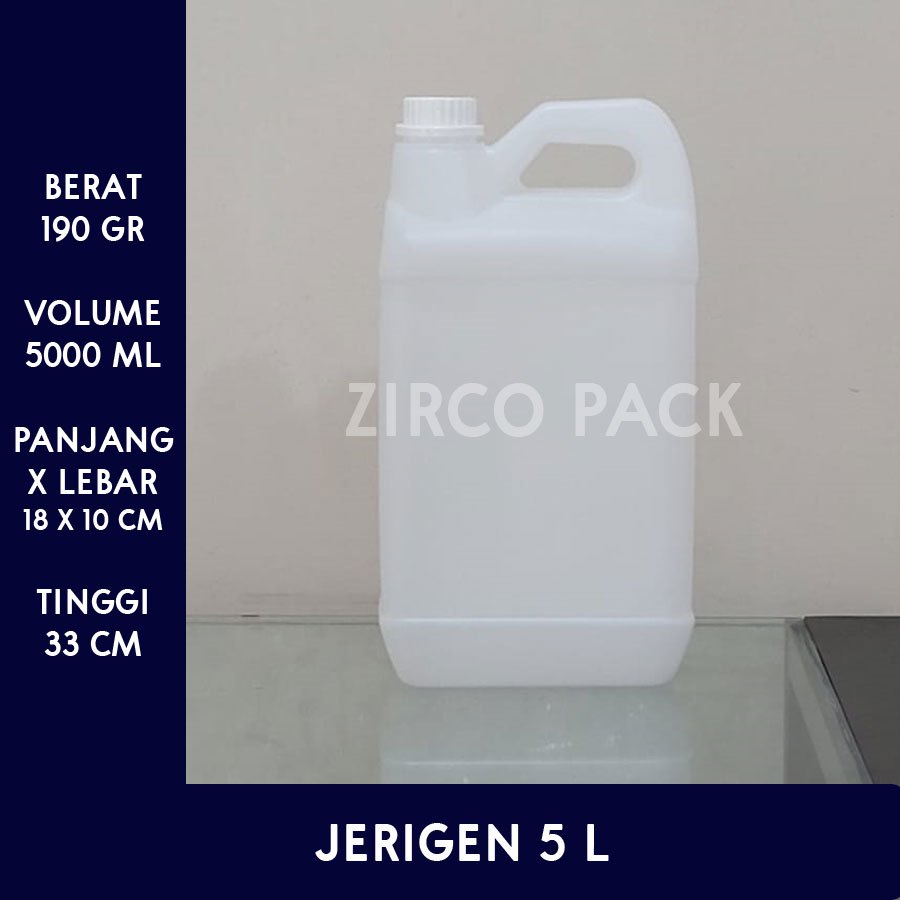 Jual Jerigen 5L / 5000ml Baru Dengan Flug dan Tutup | Shopee Indonesia