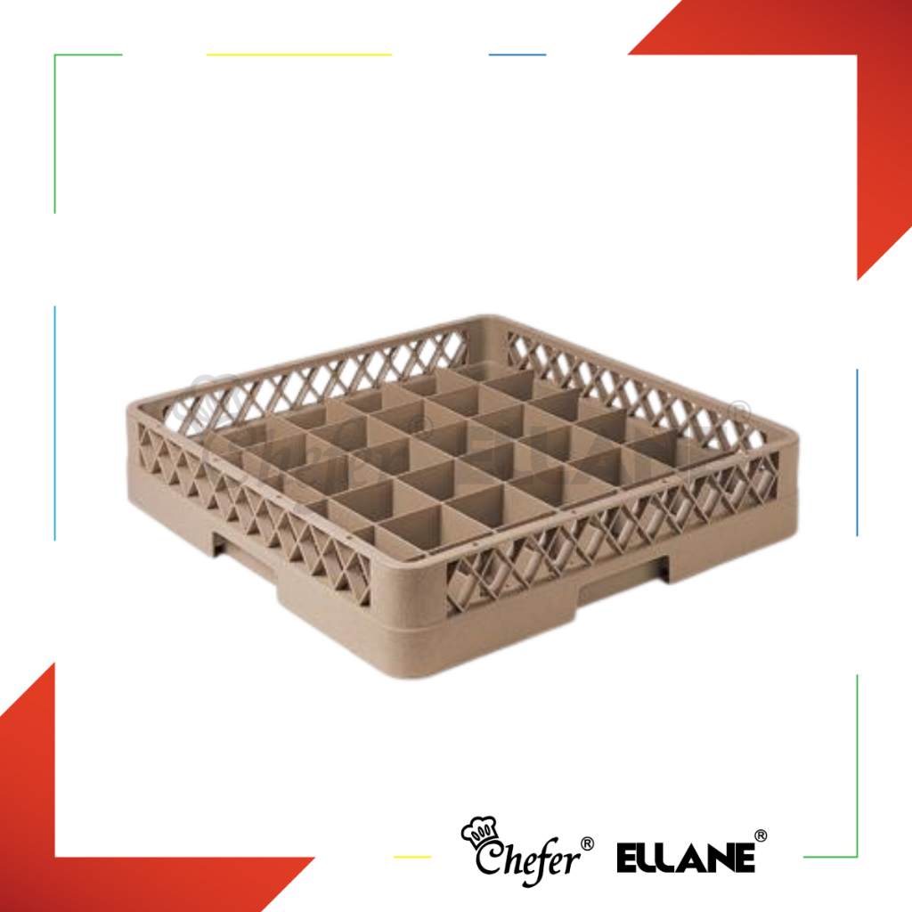 Jual 36 compartment glass rack beige brown JW-36 | Shopee Indonesia