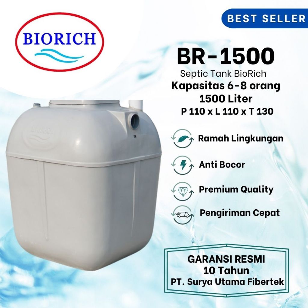 Jual Septic Tank BIO - Tangki Septik BIORICH BR-1500, BioFil Septic ...