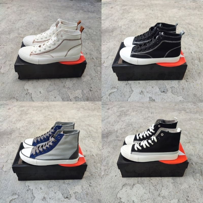 Jual Sepatu Airwalk Basic Canvas High Men's Sneakers Original | Shopee ...