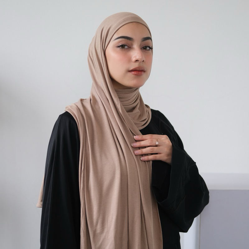 Jual Hanza Inner Shawl (Pashmina Inner cotton cooltech) | Shopee Indonesia