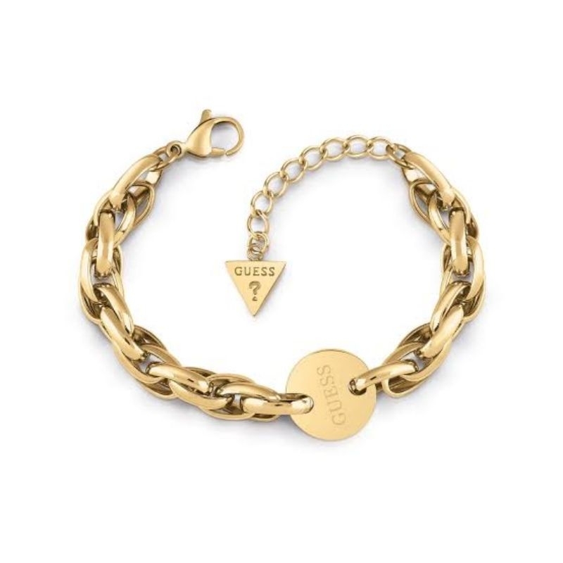 Jual Guess Oval Chain And Coin Logo Bracelet | Shopee Indonesia