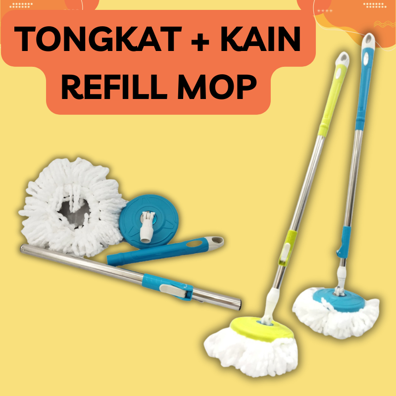 Jual ALAT PEL REFILL MOP TONGKAT + KAIN TONGKAT HANDLE SET 360 GAGANG ...