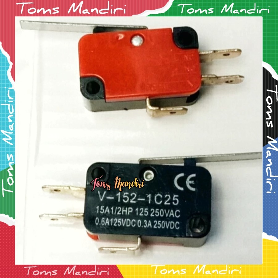 Jual V-152-1c25 Straight Lever Momentary mini Micro Switch Spdt 2 AR75 | Shopee Indonesia