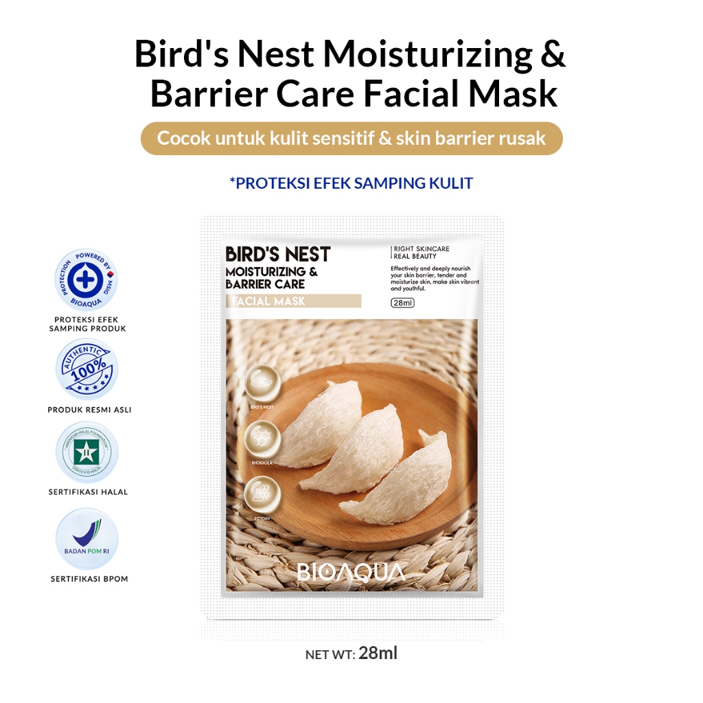Jual BIOAQUA Natural Skin Care Mask Masker Sheet / Mask Sheet / Masker ...