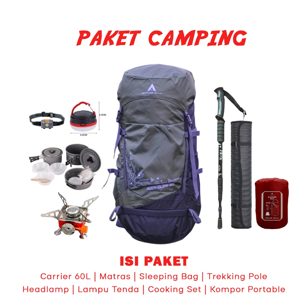 Jual Paket Perlengkapan Camping Hiking Outdoor | Shopee Indonesia