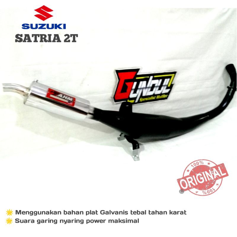 Jual Knalpot racing exhaust satria 2 tak dan RK cool gembung hitam ...