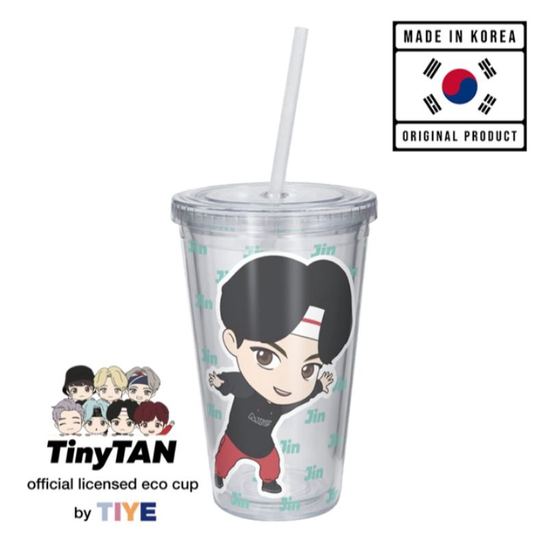 Jual TinyTan Cool Name Jin Tumbler BT21 Edition Original 100% Botol ...