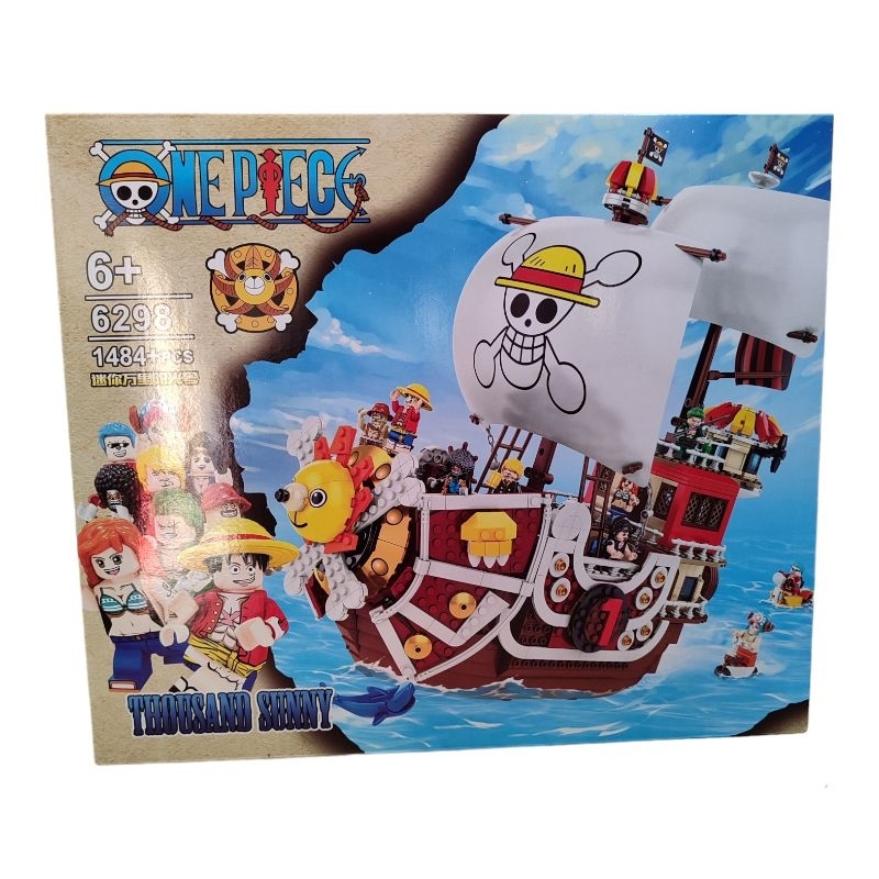 Jual Mainan Bricks One Piece Kru Mugiwara Luffy Sunny Building Block ...