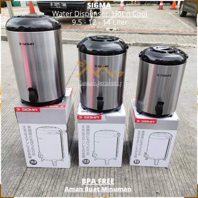 Jual Kirim Langsung SIGMA Dispenser Termos Water Jug Air Panas Dingin ...