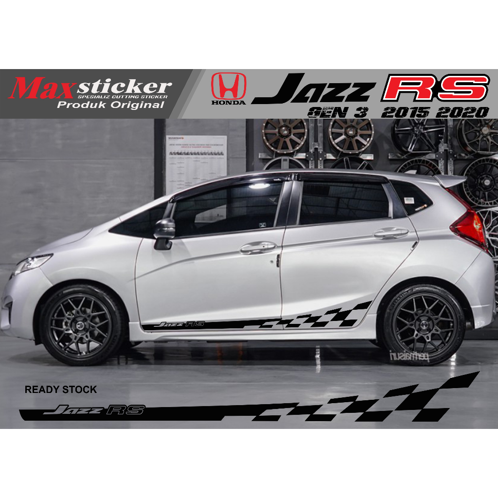 Jual STICKER MOBIL HONDA JAZZ RS STIKER LIST BODY SAMPING HONDA JAZZ ...