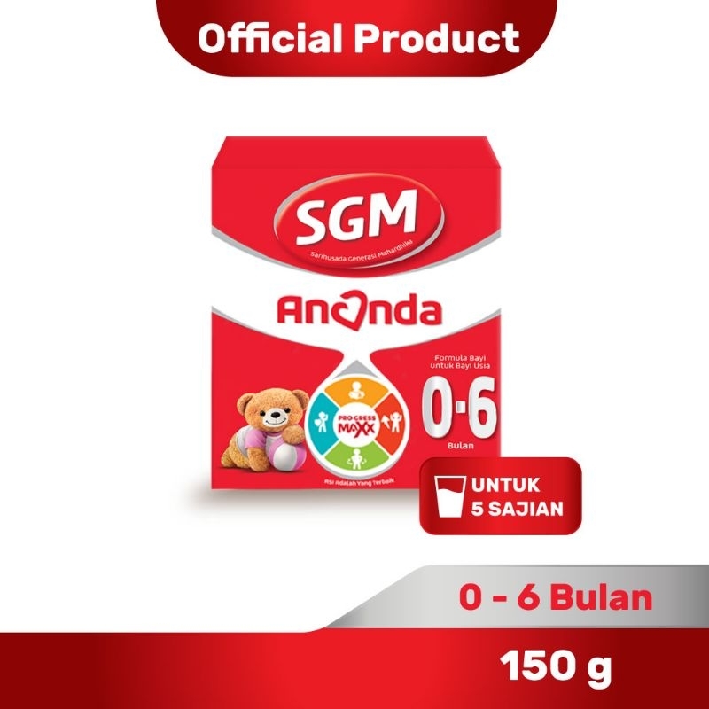 Jual Sgm Ananda 1 Formula Bayi Bubuk 0-6 Bulan 150G | Shopee Indonesia