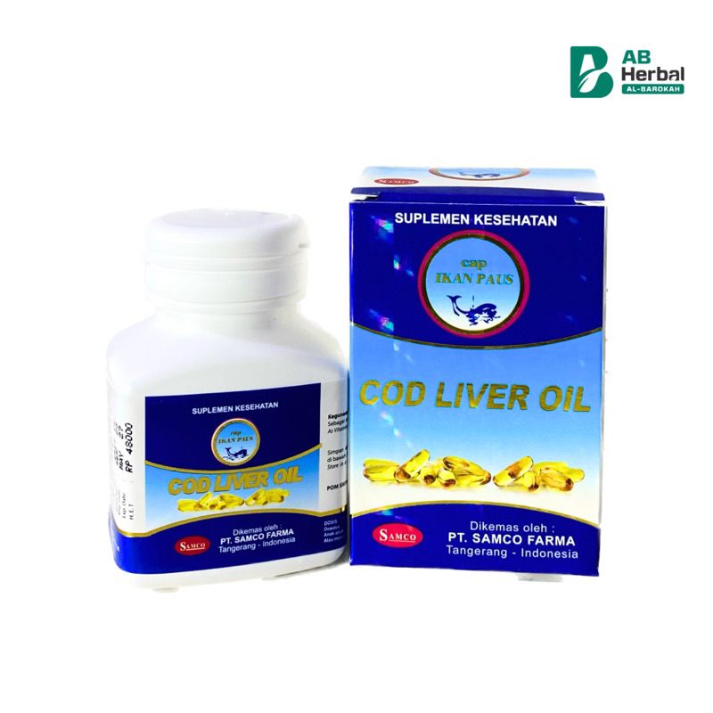 Jual COD LIVER OIL 100 KAPSUL VITAMIN A DAN D UNTUK MENJAGA KESEHATAN ...
