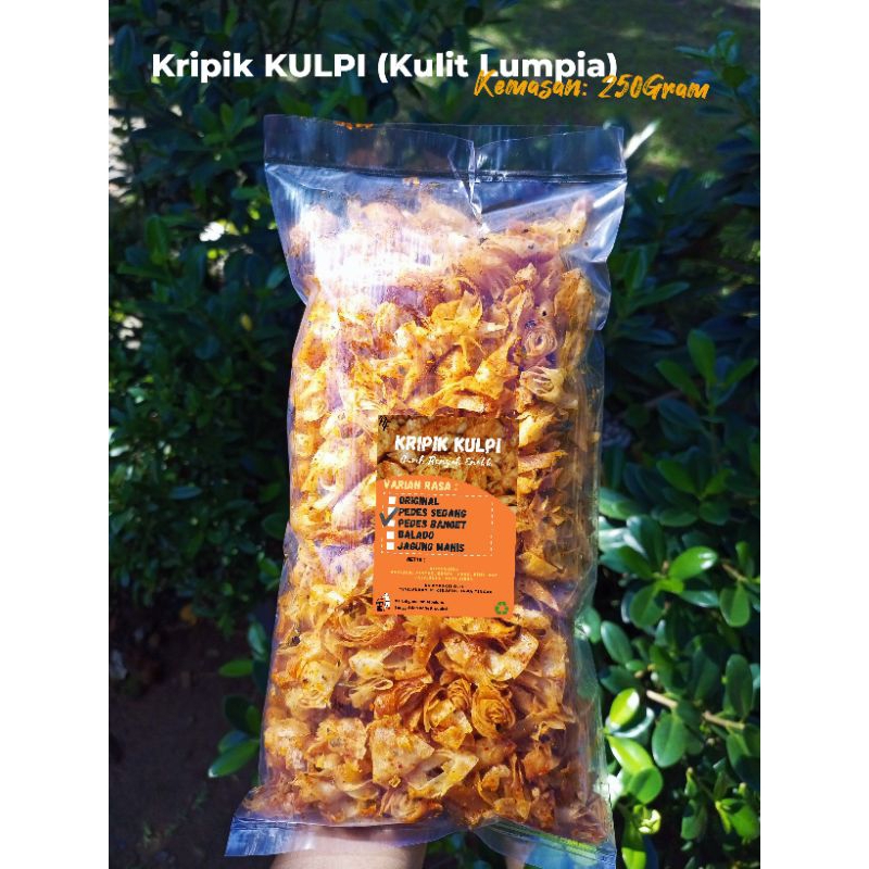 Jual KRIPIK KULPI | Kulit Lumpia | Kemasan 250Gram | Bisa Request ...